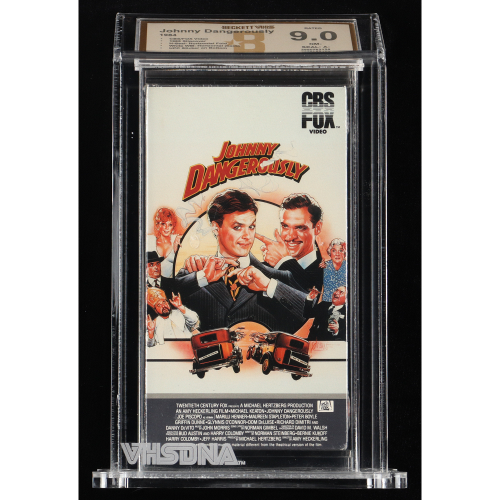 1984 "Johnny Dangerously" Factory Sealed VHS Tape (Beckett 9 ...