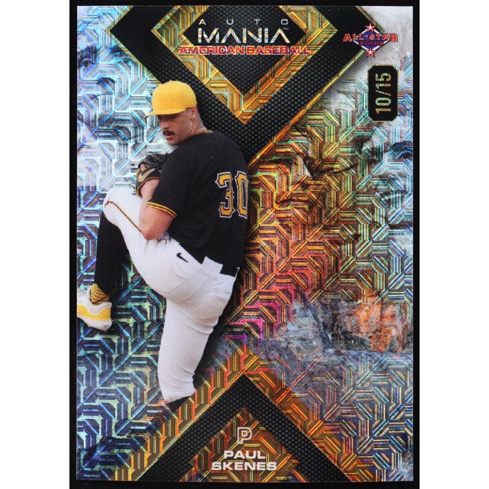 Paul Skenes 2024 Wild Card Auto Mania Mount Rushmore Mojo #PS RC #10/15 ...