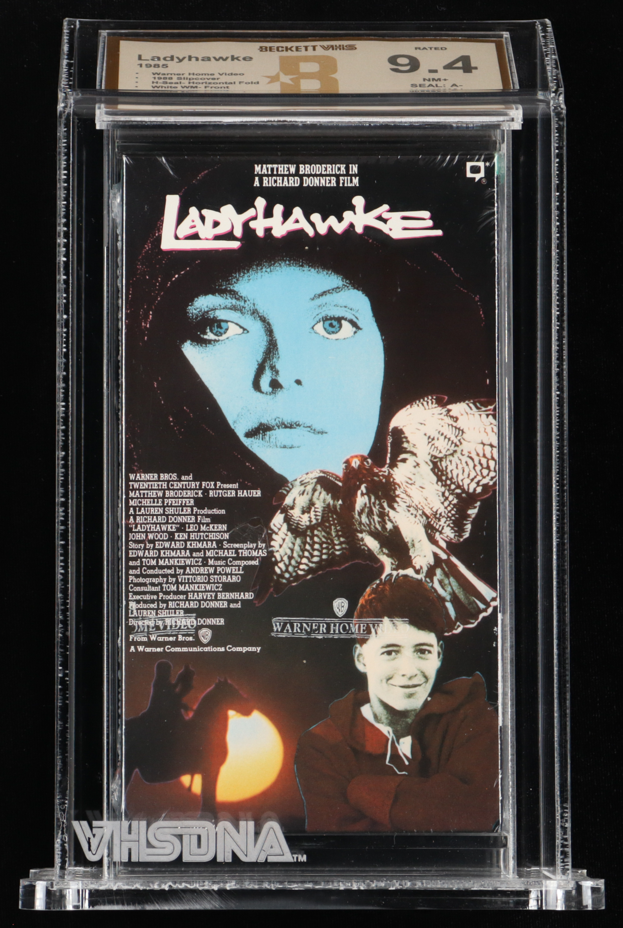 1985 "Ladyhawke" Factory Sealed VHS Tape (Beckett 9.4) | Pristine Auction