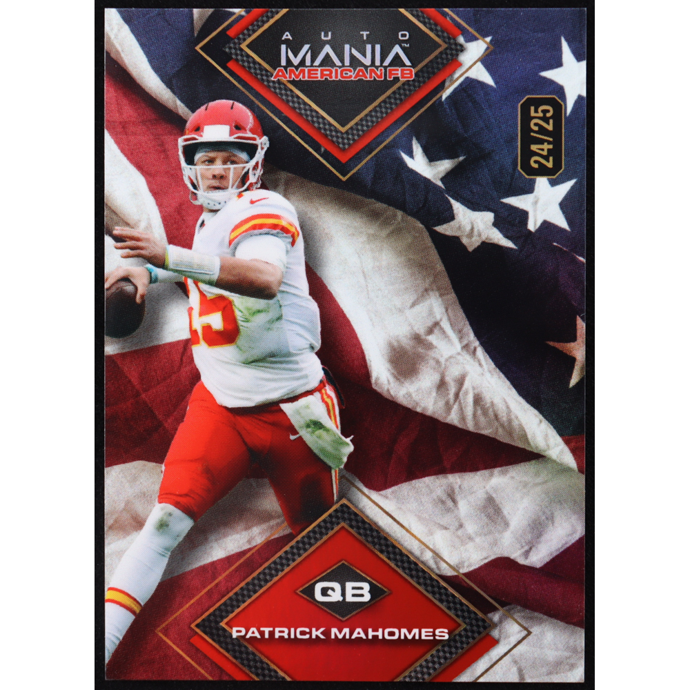 Patrick Mahomes II 2024 Wild Card Auto Mania Flag #PM #24/25 | Pristine ...
