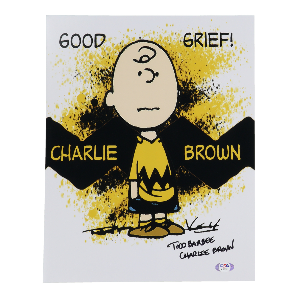 Todd Barbee Signed Charlie Brown 11x14 Photo Inscribed "Charlie Brown" (PSA) | Pristine Auction