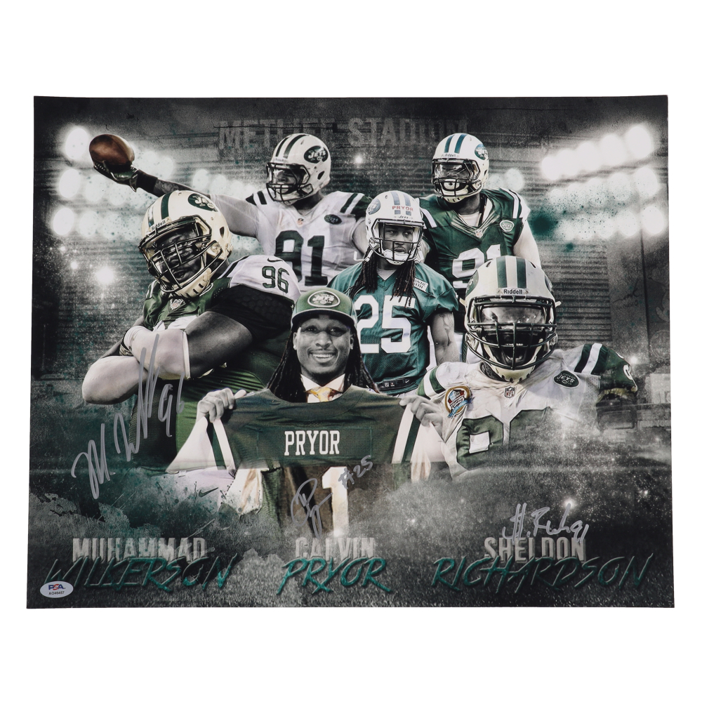 New York Jets 16x20 Photo Signed By Muhammad Wilkerson, Calvin Pryor ...