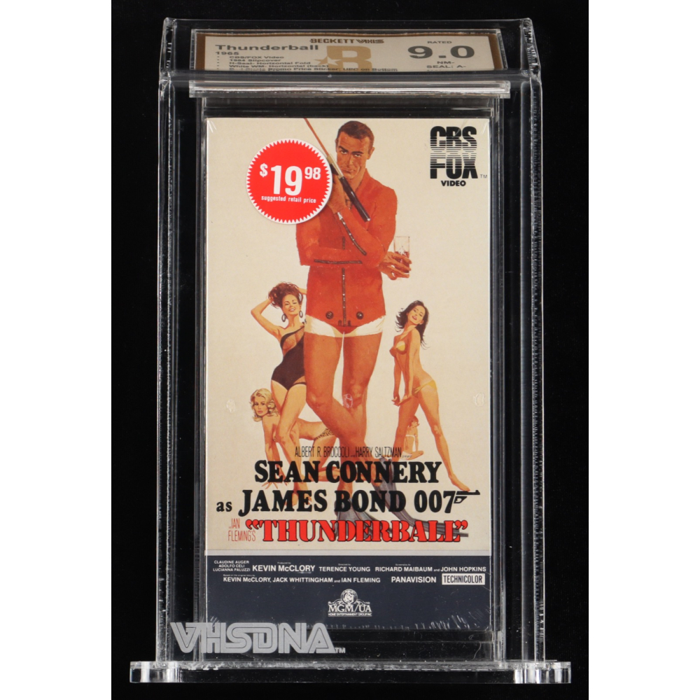 1965 "James Bond 007: Thunderball" Factory Sealed VHS Tape (Beckett 9) | Pristine Auction