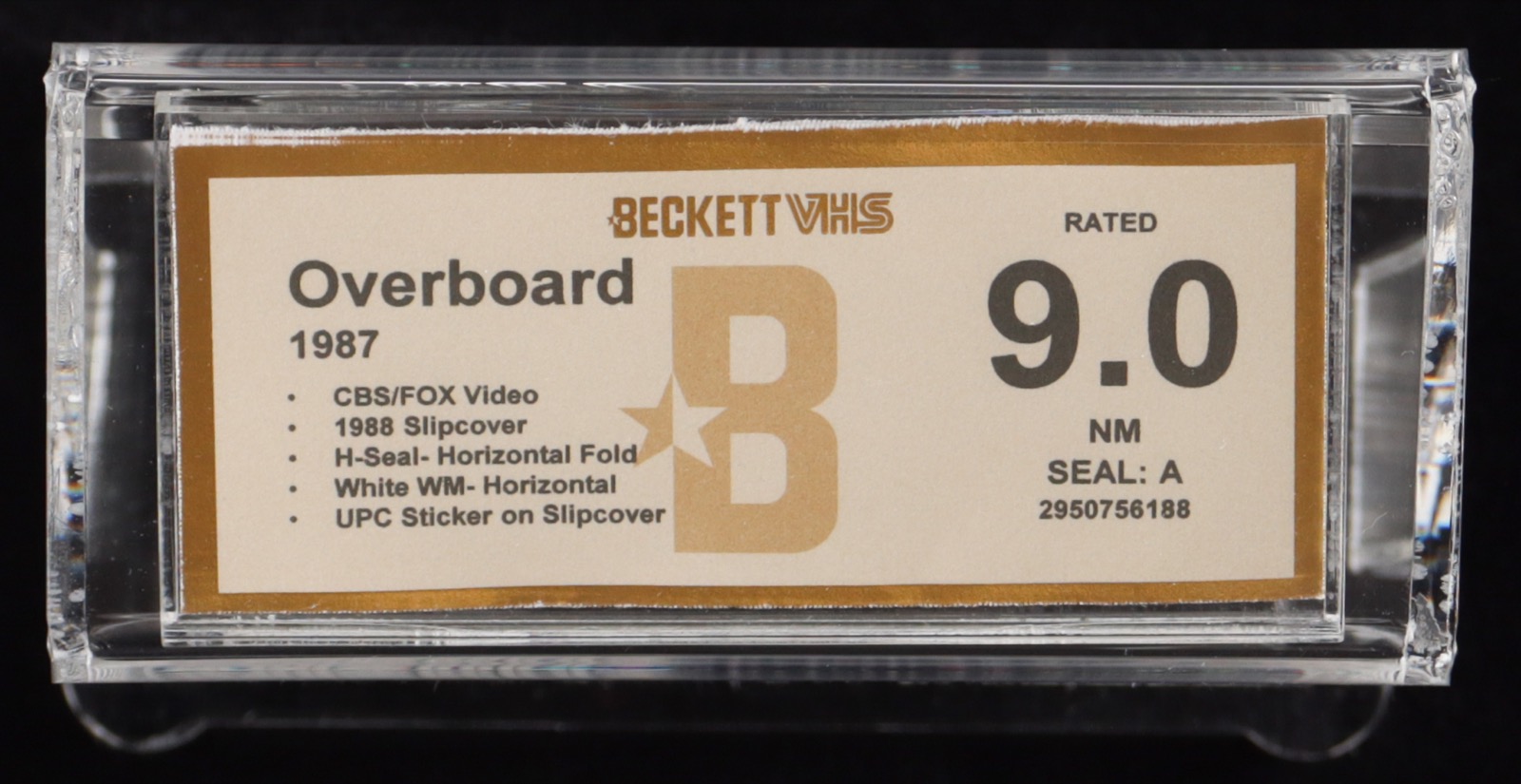 1987 "Overboard" Factory Sealed VHS Tape (Beckett 9) | Pristine Auction