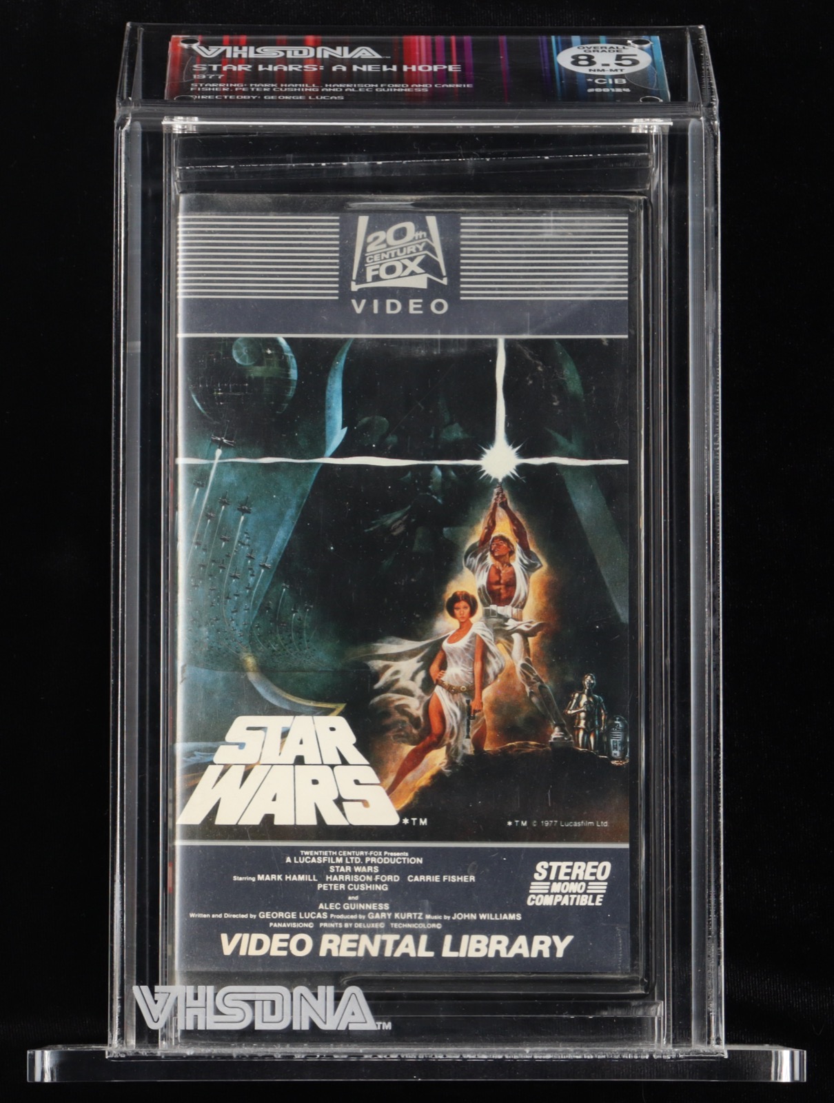 1977 "Star Wars: A New Hope" First Edition CIB VHS Tape (Beckett 8.5 ...