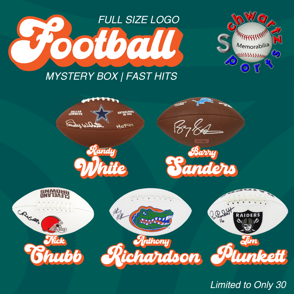 Full Size TEAM LOGO Football Signed Mystery Box – FAST HITS Series 3 ...