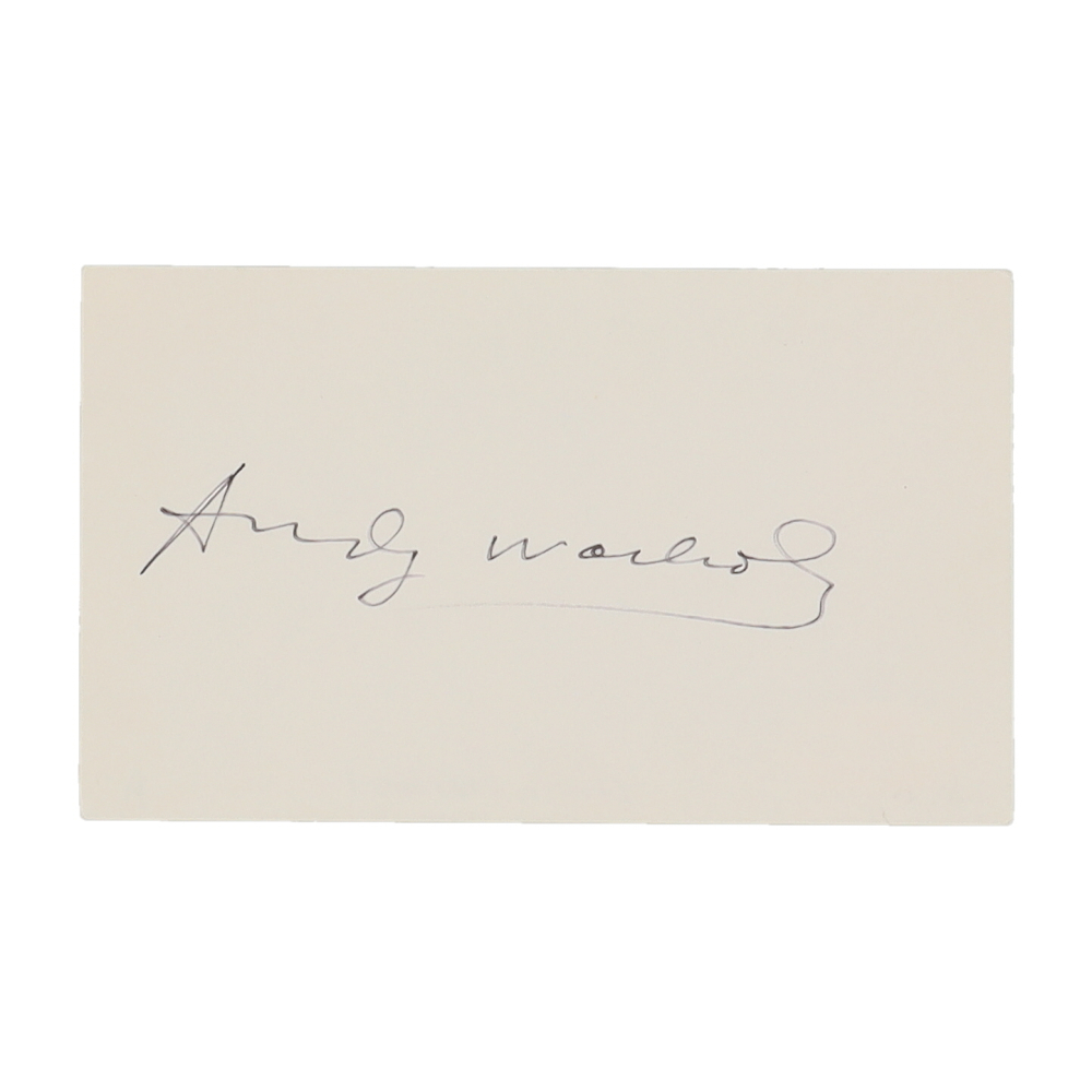 Andy Warhol Signed Cut (AutographCOA) | Pristine Auction