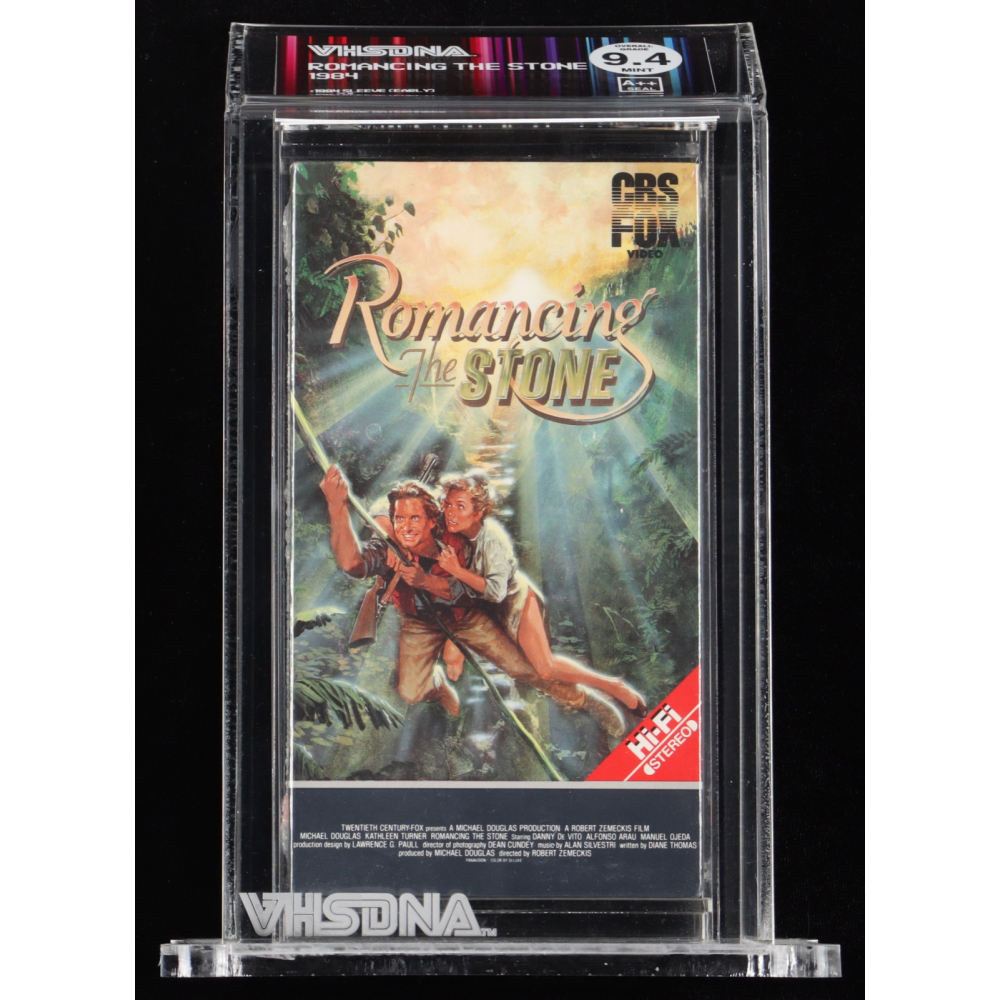 1984 "Romancing The Stone" Factory Sealed VHS Tape (Beckett 9.4 ...