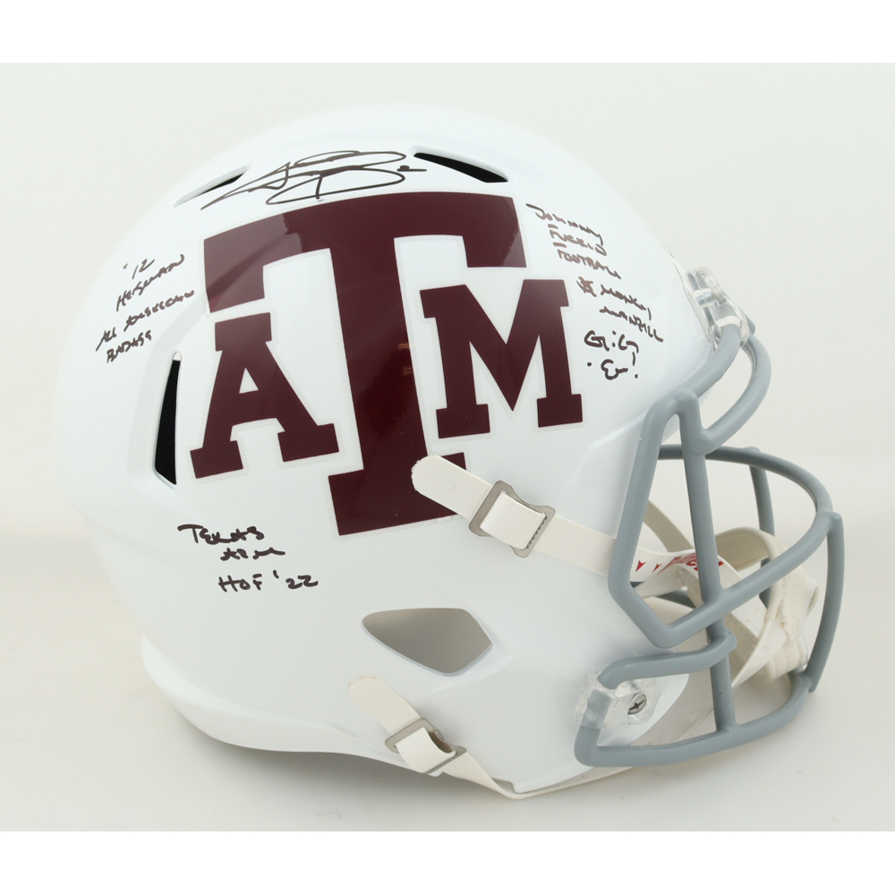 Johnny Manziel Signed Texas A&M Aggies Full-Size Helmet with Multiple ...