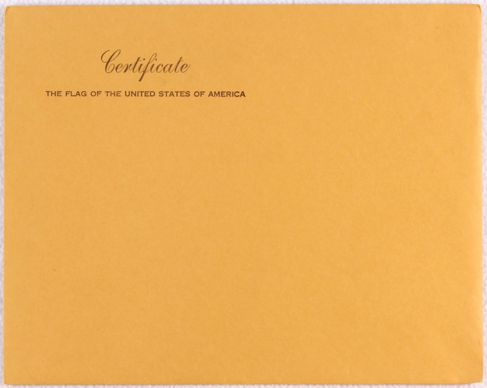 United States Capitol American Flag (Architect of the Capitol COA ...