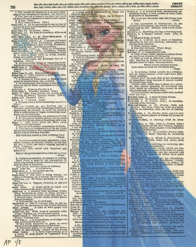 Elsa "Frozen" Walt Disney Unique Original Antique Dictionary Page Art ...