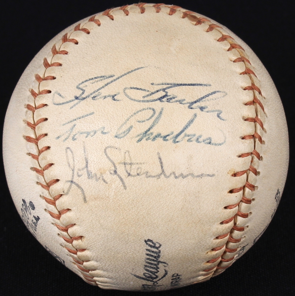 Vintage 1966 Orioles Signed Baseball with (5) Signatures Including Joe ...