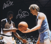 Larry Bird & Magic Johnson Signed NCAA 16x20 Photo (Schwartz COA & Bird Hologram) | Pristine Auction