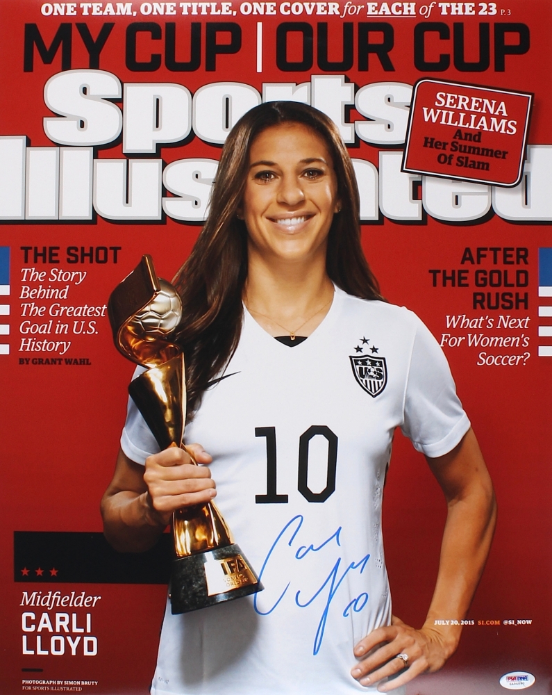 Carli Lloyd Signed "2015 World Cup Golden Ball MVP Trophy" Sports ...