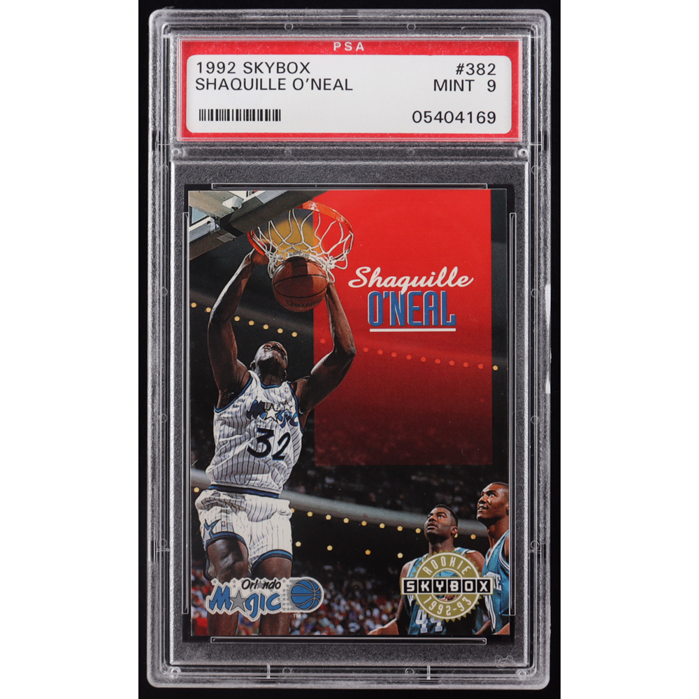 Shaquille O'Neal 1992-93 SkyBox #382 SP RC (PSA 9) | Pristine Auction