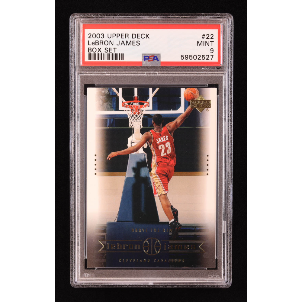 LeBron James 2003 Upper Deck LeBron James Box Set #22 RC / Above the ...