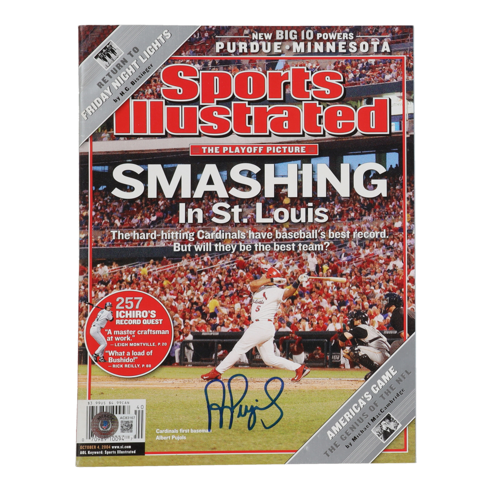 Albert Pujols Signed 2004 Sports Illustrated Magazine (Beckett) | Pristine Auction