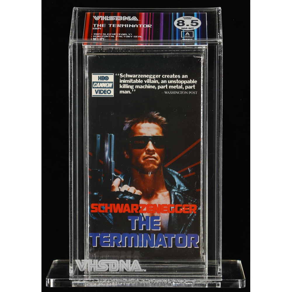 1984 "The Terminator" Factory Sealed VHS Tape (Beckett 8.5) | Pristine ...