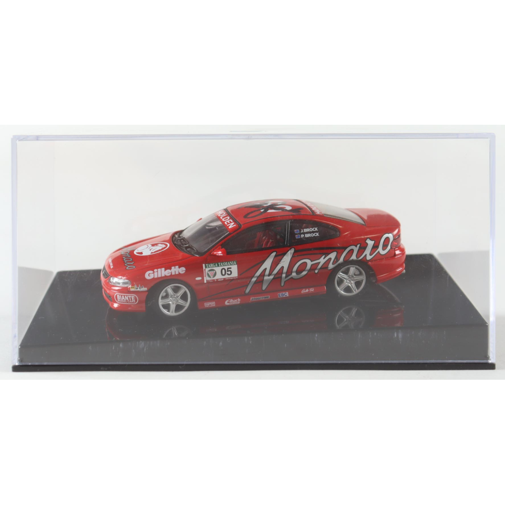 Peter Brock Signed #5 Monaro 2002 Targa Tasmania Monaco GV8 1:43 Scale ...