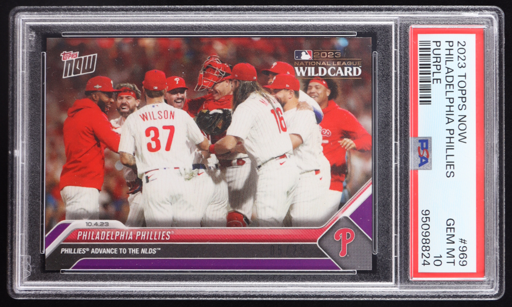 Philadelphia Phillies 2023 Topps Now Purple #969 #05/25 (PSA 10 ...