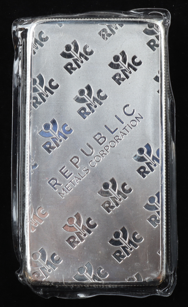 10 Troy Oz RMC Republic .999 Fine Silver Bullion Bar | Pristine Auction