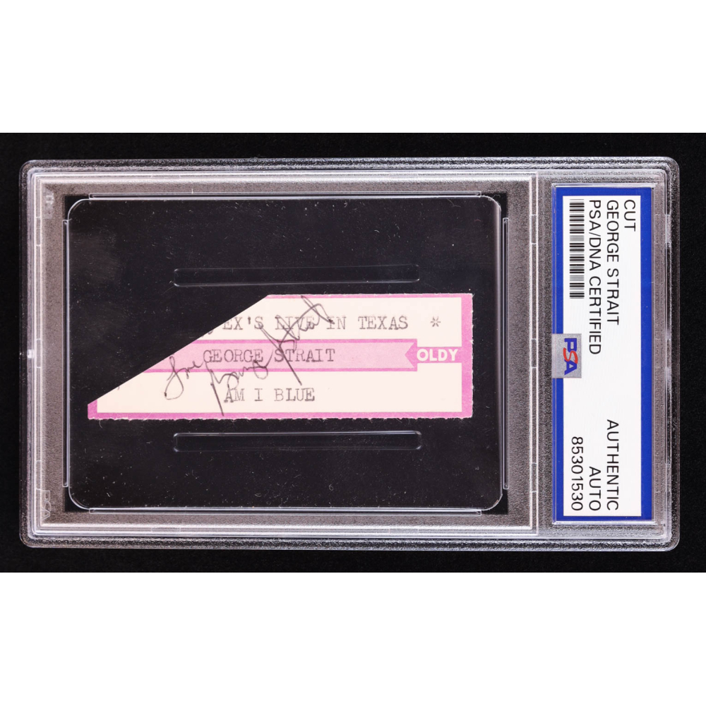 George Strait Signed Cut (PSA) | Pristine Auction