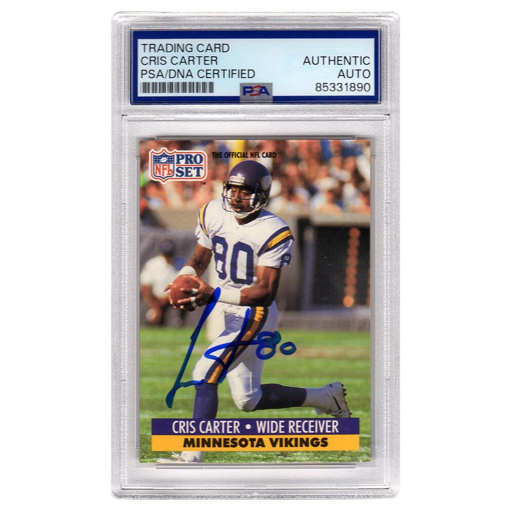Cris Carter Signed 1991 Pro Set #834 (PSA) | Pristine Auction