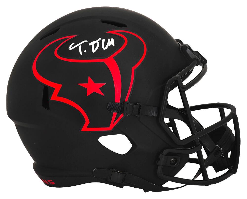 Tank Dell Signed Texans Full-Size Eclipse Alternate Speed Helmet ...