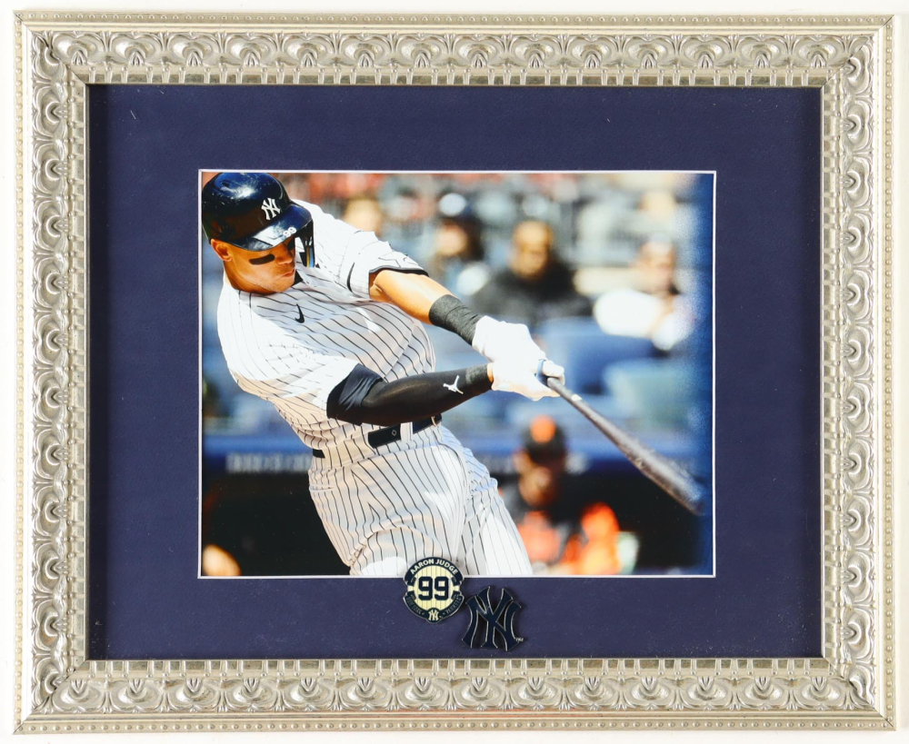 Aaron Judge Yankees Custom Framed Photo With Player Number & Yankees ...