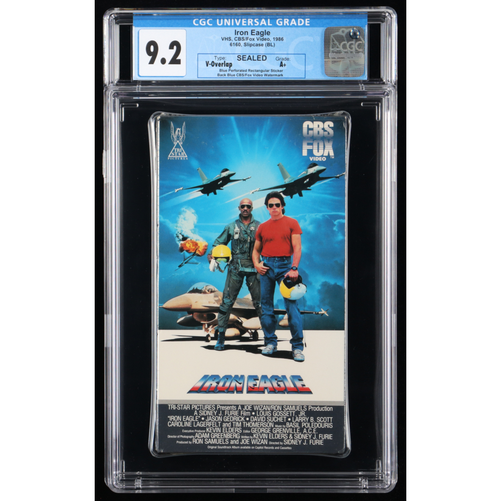 1986 "Iron Eagle" CBS/FOX Video VHS Cassette Tape (CGC 9.2) | Pristine ...