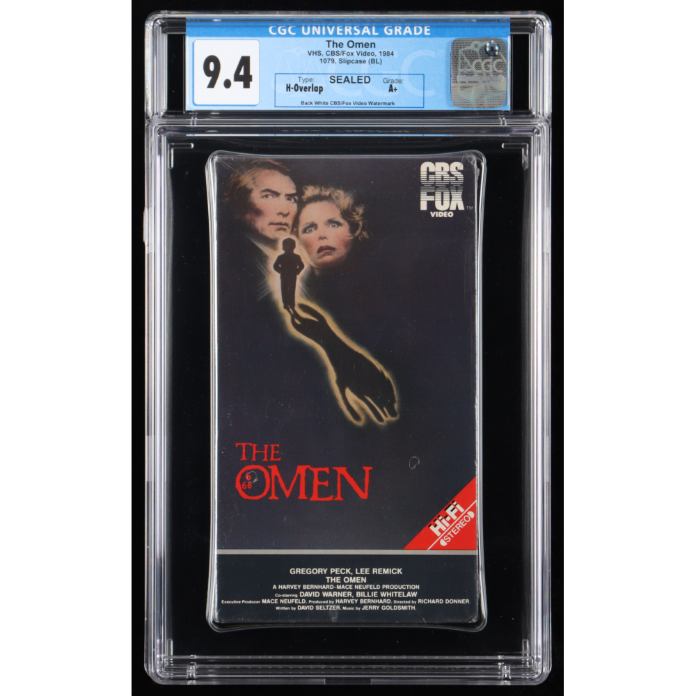 1984 "The Omen" CBS/FOX Video VHS Cassette Tape (CGC 9.4) | Pristine ...