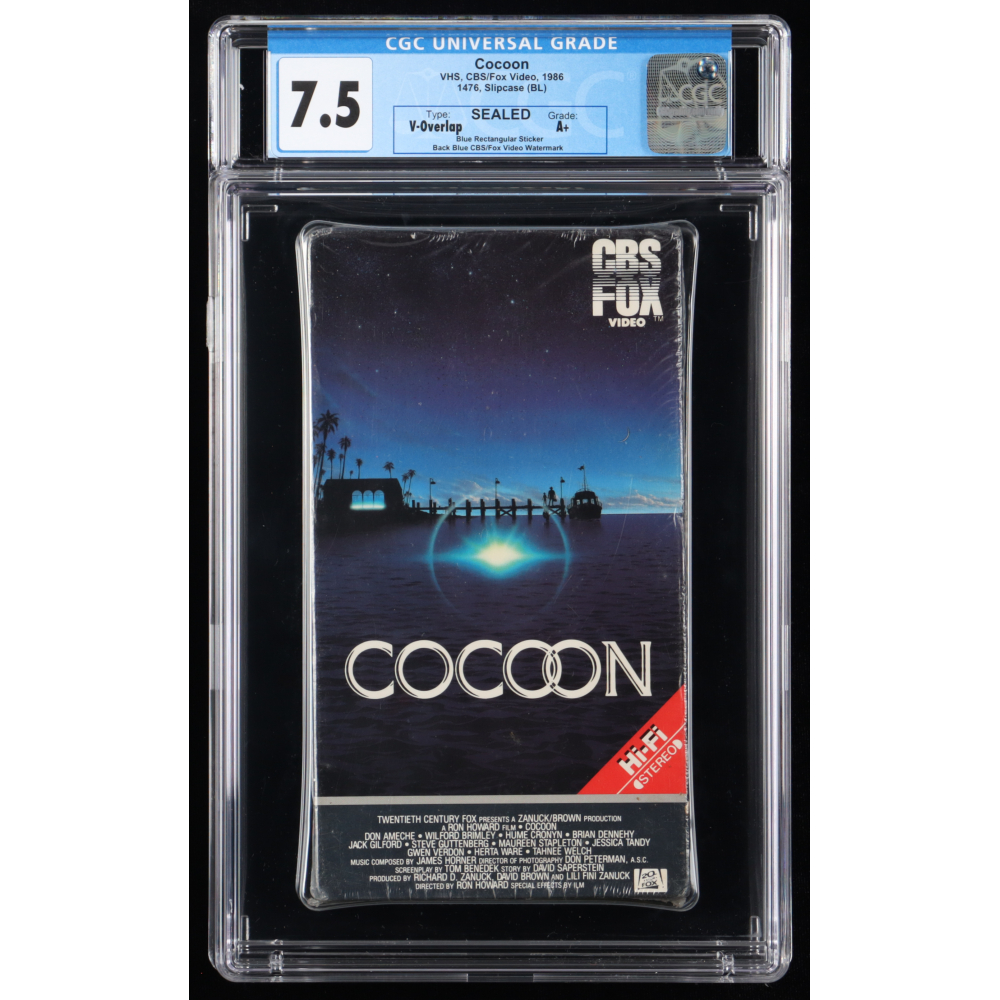 1986 "Cocoon" CBS/FOX Video VHS Cassette Tape (CGC 7.5) | Pristine Auction
