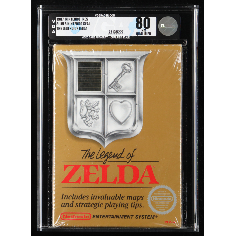 1987 "The Legend Of Zelda" Nintendo Entertainment System (NES) Silver ...