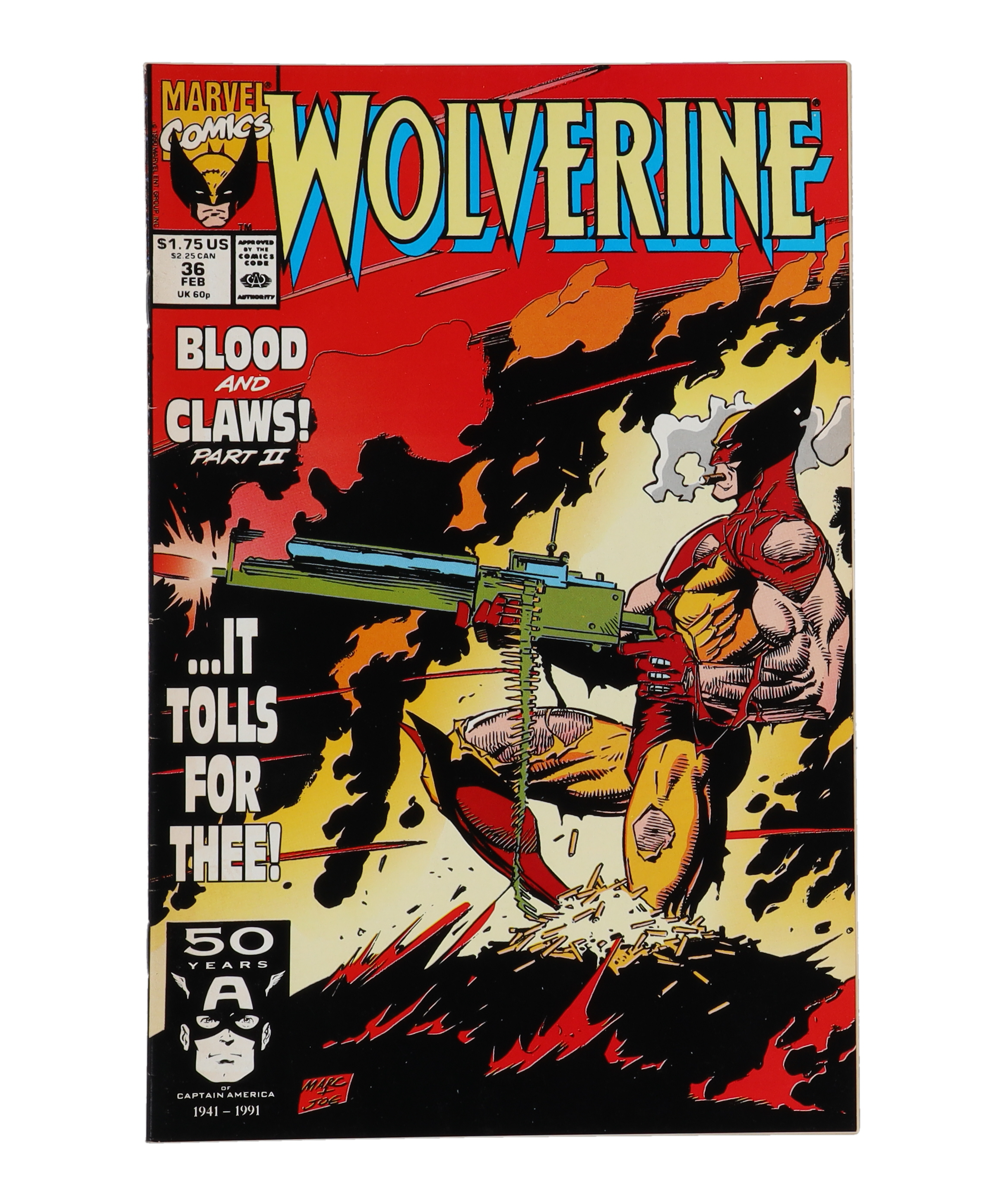 1991 "Wolverine" #36 Marvel Comic Book | Pristine Auction