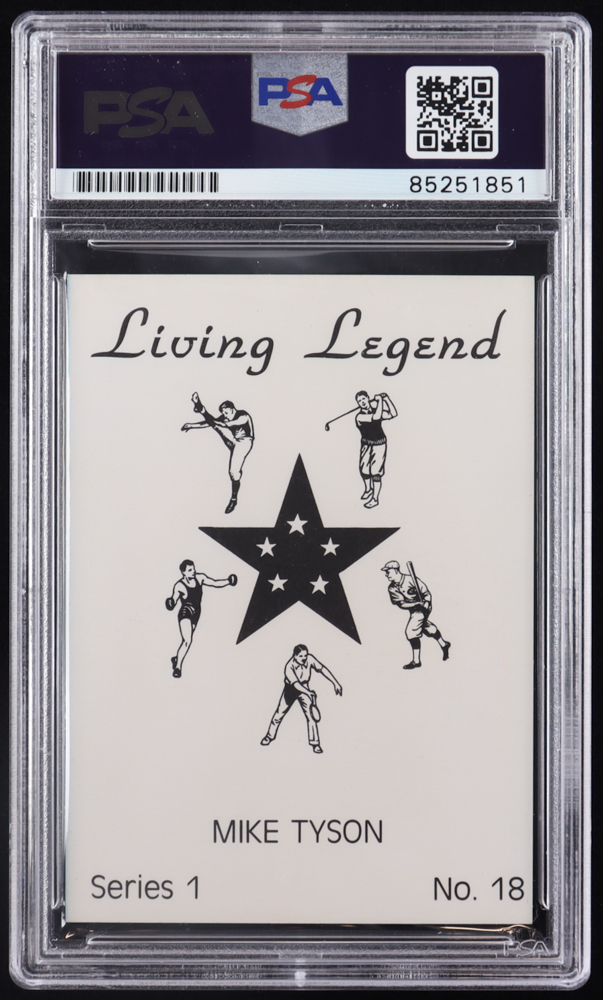 Mike Tyson Signed 1990 Living Legend Series 1 #18 (PSA | Auto 10 ...