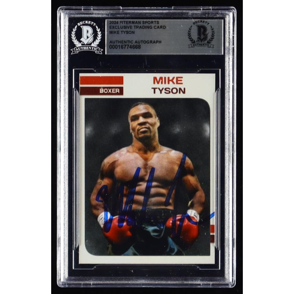 Mike Tyson Signed 2024 Fiterman Sports Trading Card (BGS) | Pristine ...