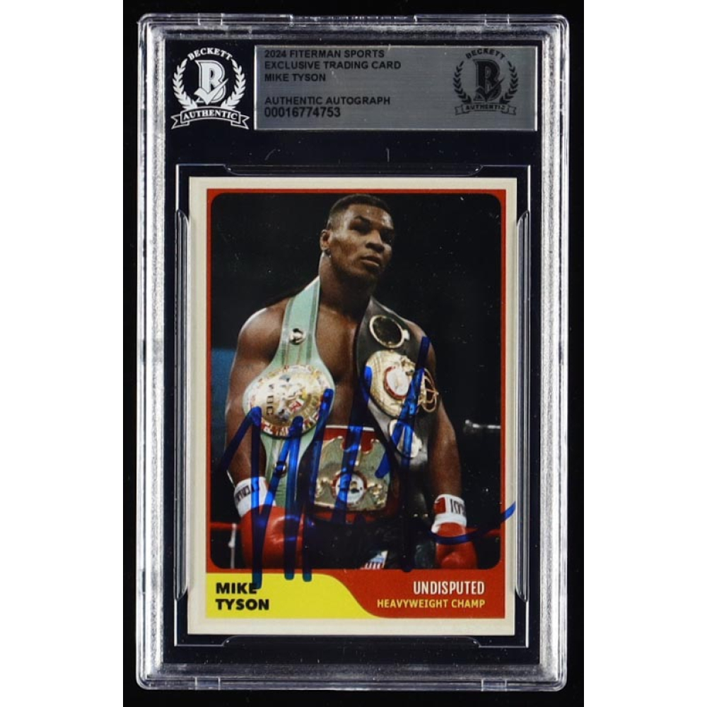 Mike Tyson Signed 2024 Fiterman Sports Trading Card (BGS) | Pristine ...
