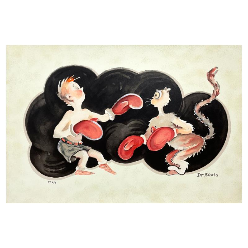 "The Manly Art of Self Defense" LE 13x20 Printer's Proof Serigraph on ...