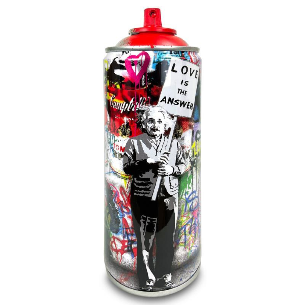 "Love is the Answer" LE Numbered Hand-Painted Spray Can by Mr ...