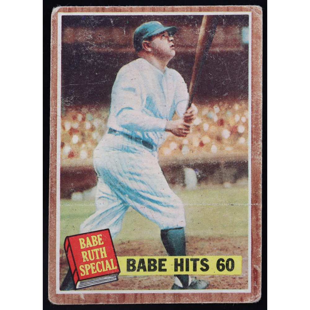 Babe Ruth 1962 Topps #139A1 Special 5 / Babe Hits 60 Pole | Pristine ...