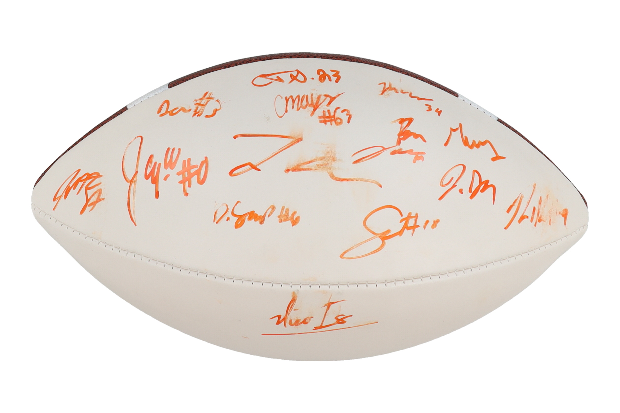 Tennessee Volunteers NCAA Logo LE Football Signed By Offense Team (14 ...