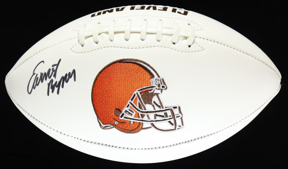 Ernest Byner Signed Browns Logo Football (JSA) | Pristine Auction