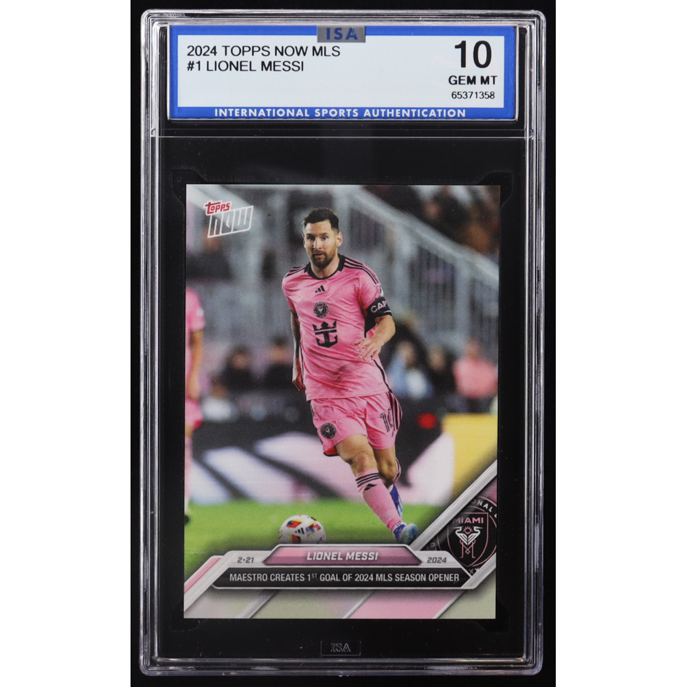 Lionel Messi 2024 Topps Now MLS #1 (ISA 10) | Pristine Auction