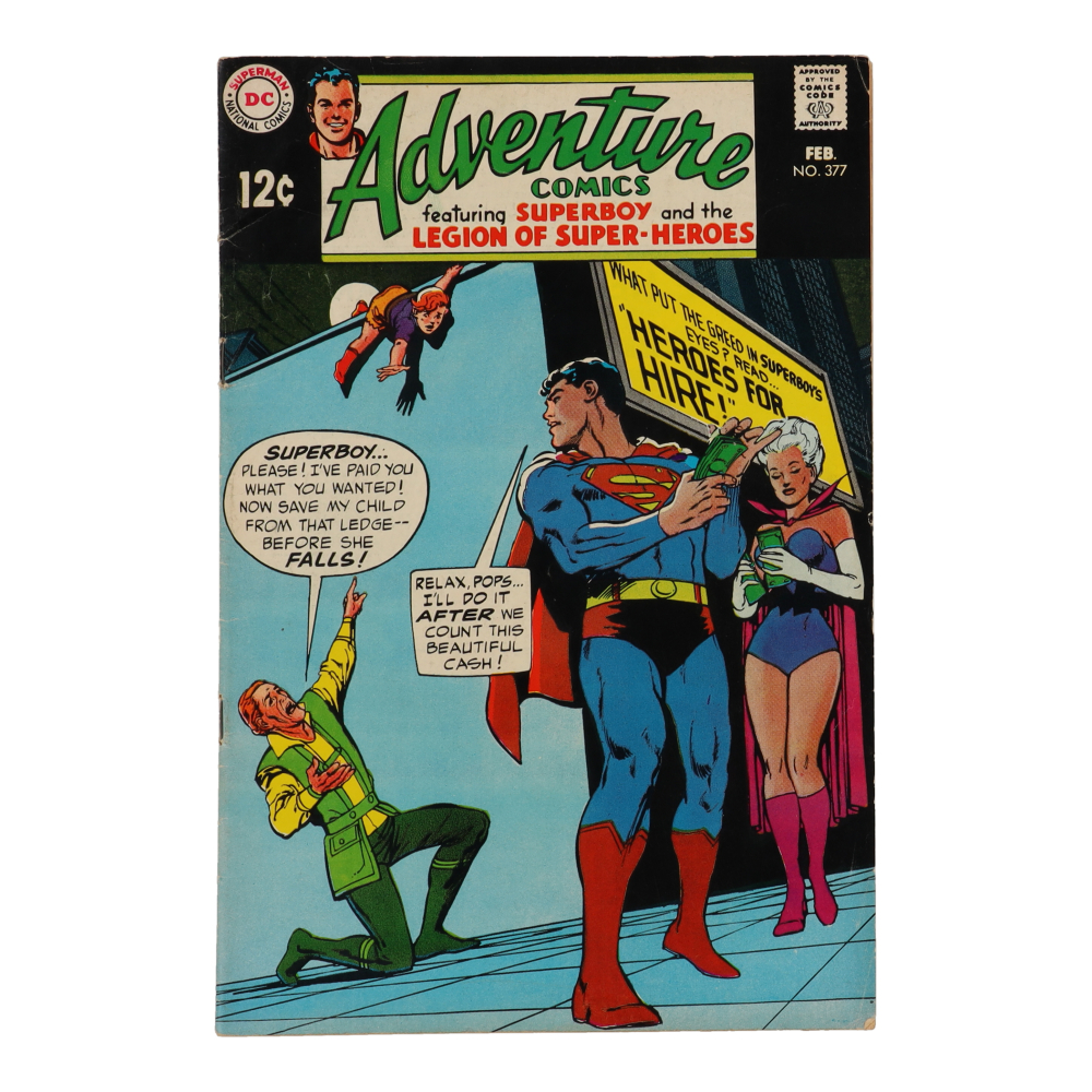 1969 "Adventure Comics" Issue #377 DC Comic Book | Pristine Auction