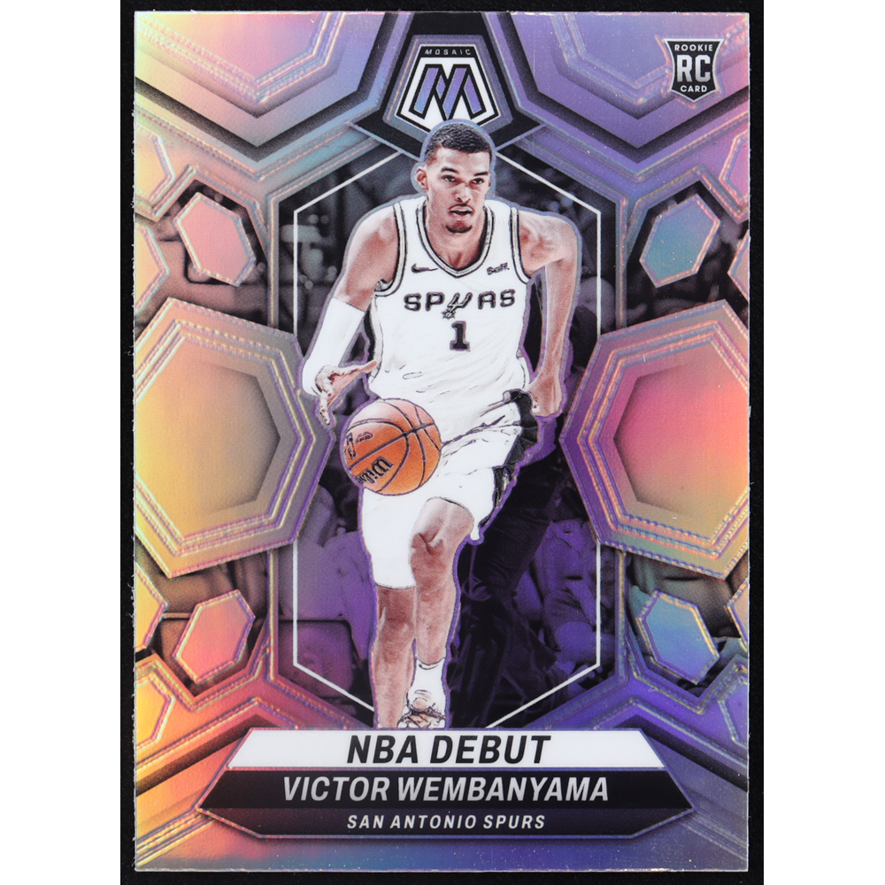 Victor Wembanyama 2023-24 Panini Mosaic Silver #257 RC / NBA Debut ...
