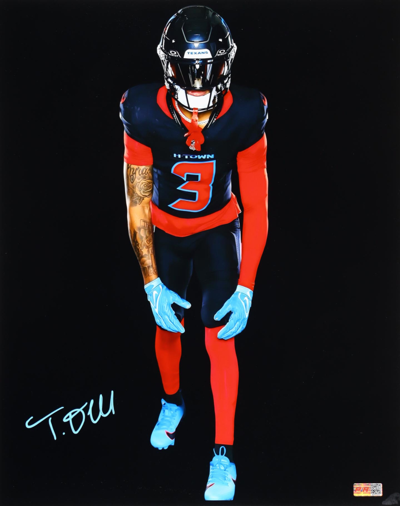 Tank Dell Signed Texans 16x20 Photo (PIA) | Pristine Auction