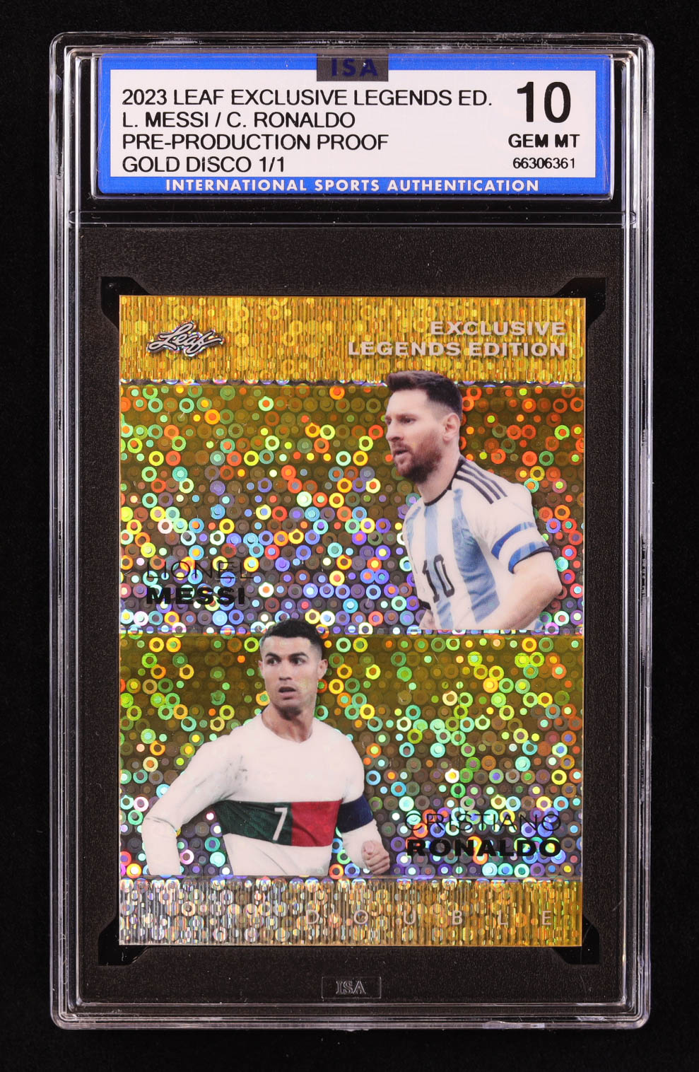 Lionel Messi / Cristiano Ronaldo 2023 Leaf Exclusive Legends Edition ...
