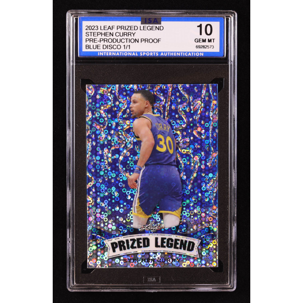 Stephen Curry 2023 Leaf Metal Prized Legend Disco Blue Pre-Production ...