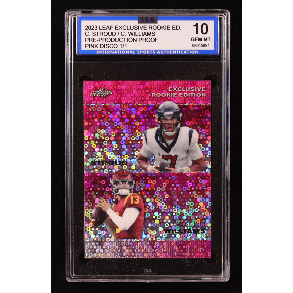 CJ Stroud / Caleb Williams 2023 Leaf Exclusive Rookie Edition Disco ...