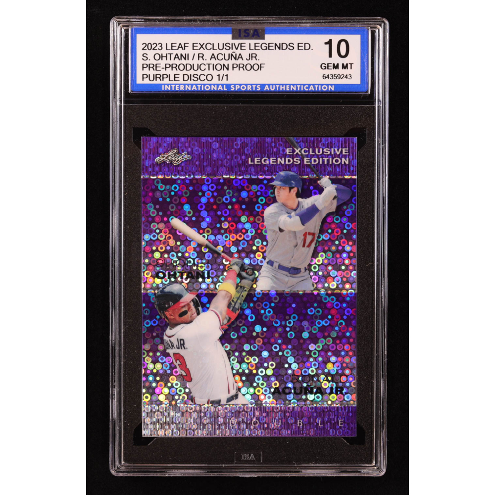 Shohei Ohtani / Ronald Acuna Jr. 2023 Leaf Exclusive Legends Edition ...